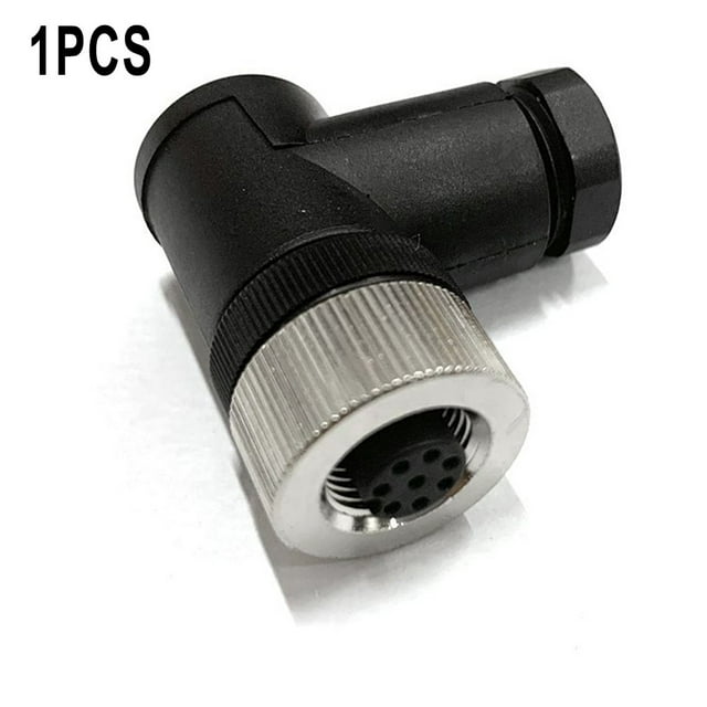 1 Piece M12 Sensor Connector 3/4/5/8 Pin Male/Female Right Angle Plug ...