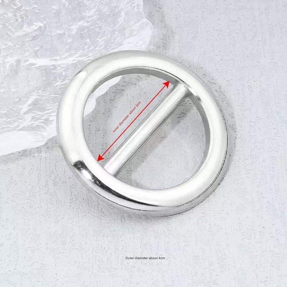 1 Piece Metal Corner Buckle Scarf Button Belt Adjustable 3 Speed Buckle ...