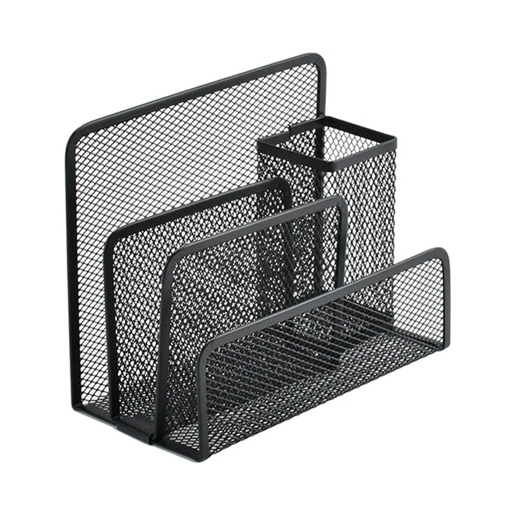 1 Piece Metal Organizer Letter Paper Document Storage Magazine Holder ...