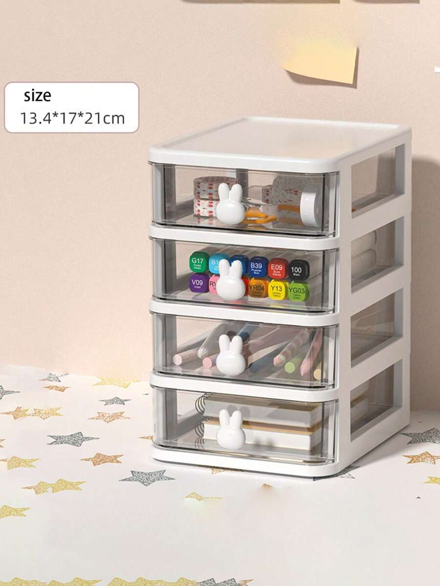 1 Piece Multifunctional Desktop Cosmetic Storage Box With Drawer, Large ...