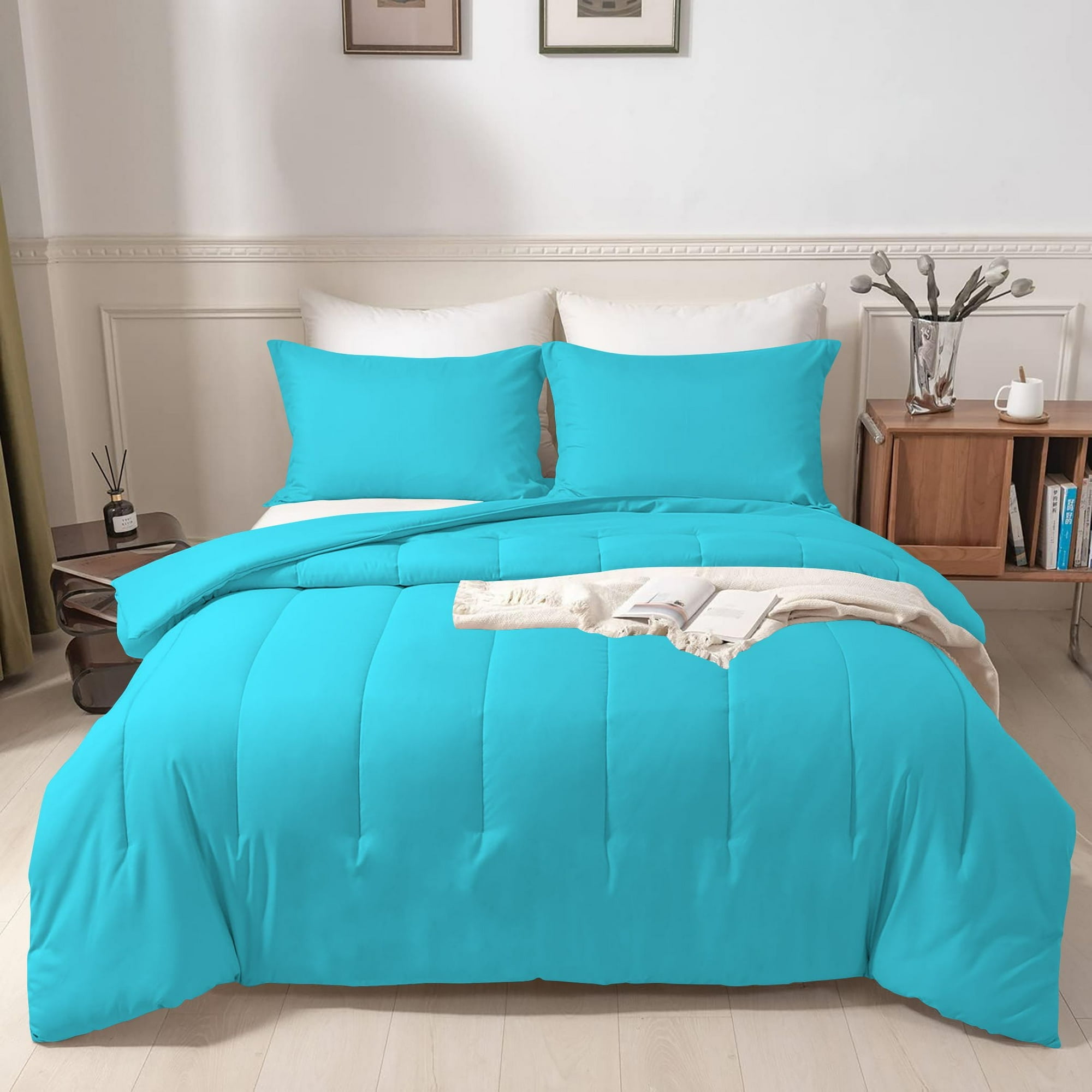 1 Piece New Straight Line Pattern Comforter, 800 TC, 100% Egyptian ...