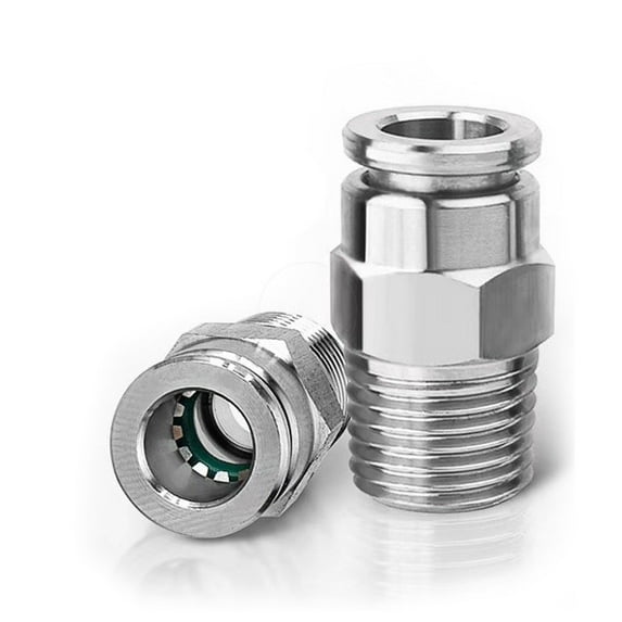 1 Piece PC 304 Stainless Steel External Male Thread Pneumatic Quick Coupling 1/8" 1/4" 3/8" 1/2 ...