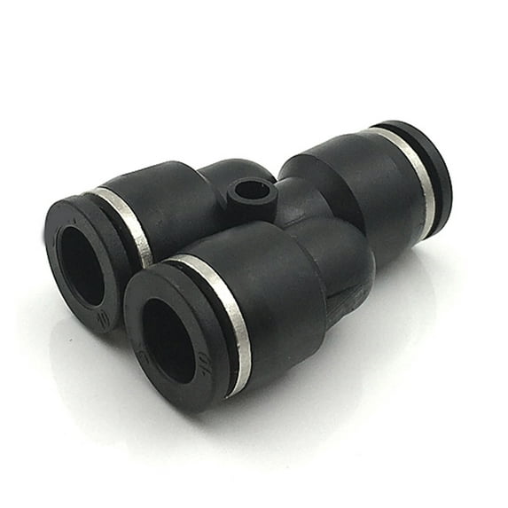 1 Piece PY Black Tee Pneumatic Quick Coupling Hose Trachea Plug-in ...