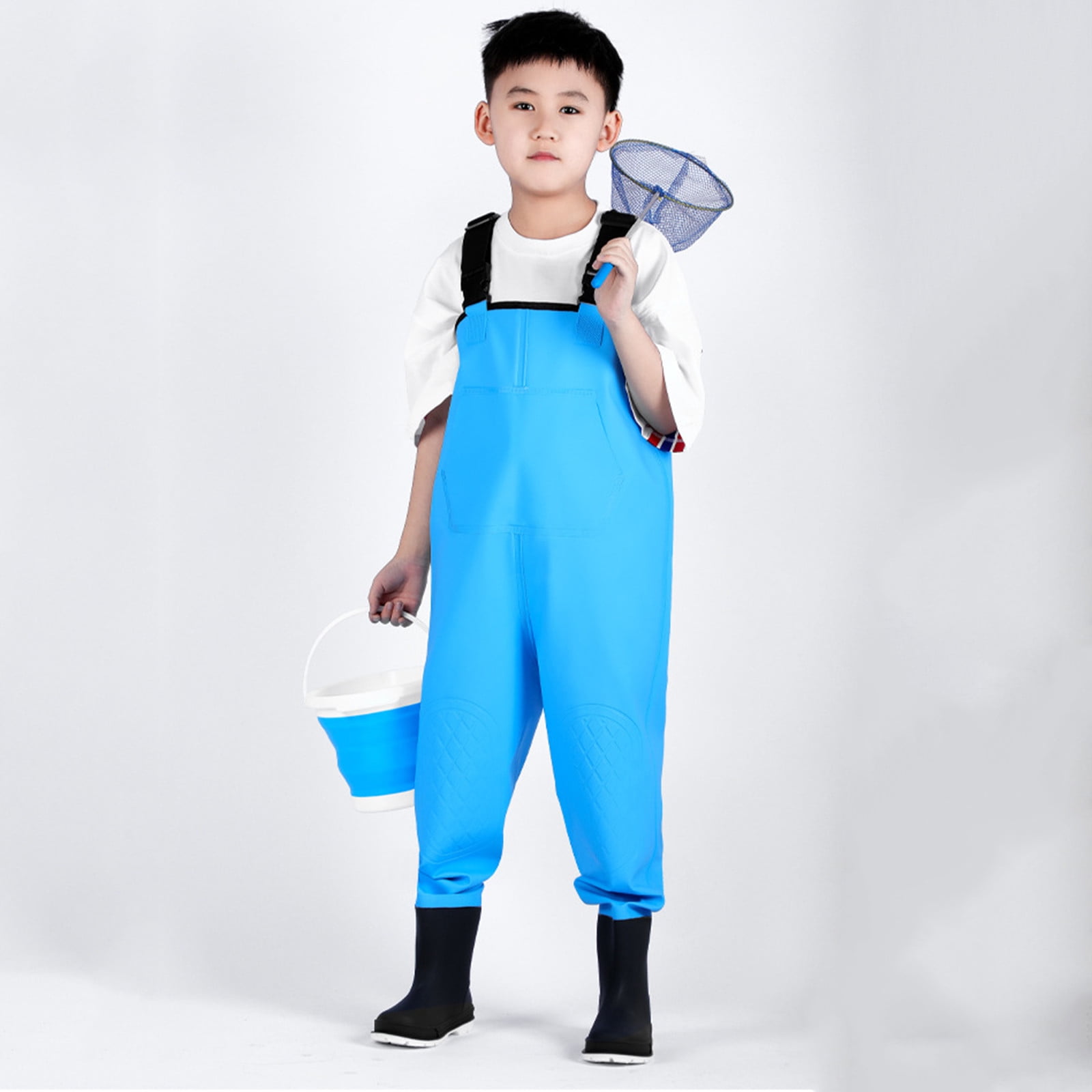 1 Piece Pants Wading Clothes Rain Pants Rain Boots One Children's ...