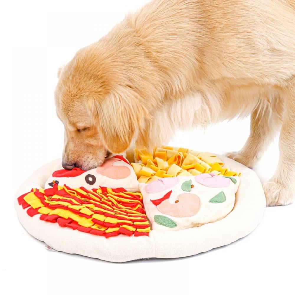 1 Piece Pizza Snuffle Mat for Dogs, Removable Natural Smelling Slow ...