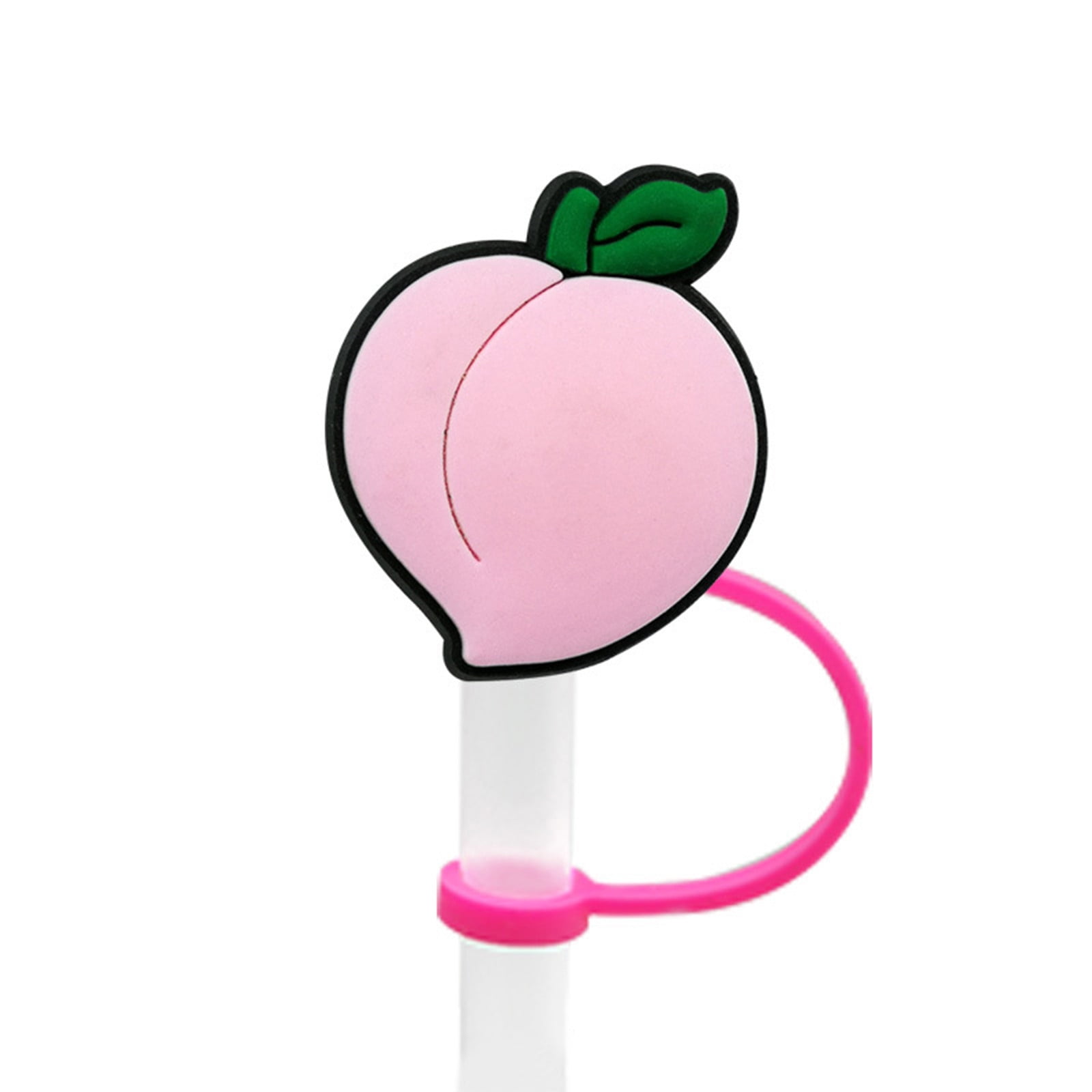 1-Piece Reusable Straw Cover - PVC and Silicone Straw Protectors with ...