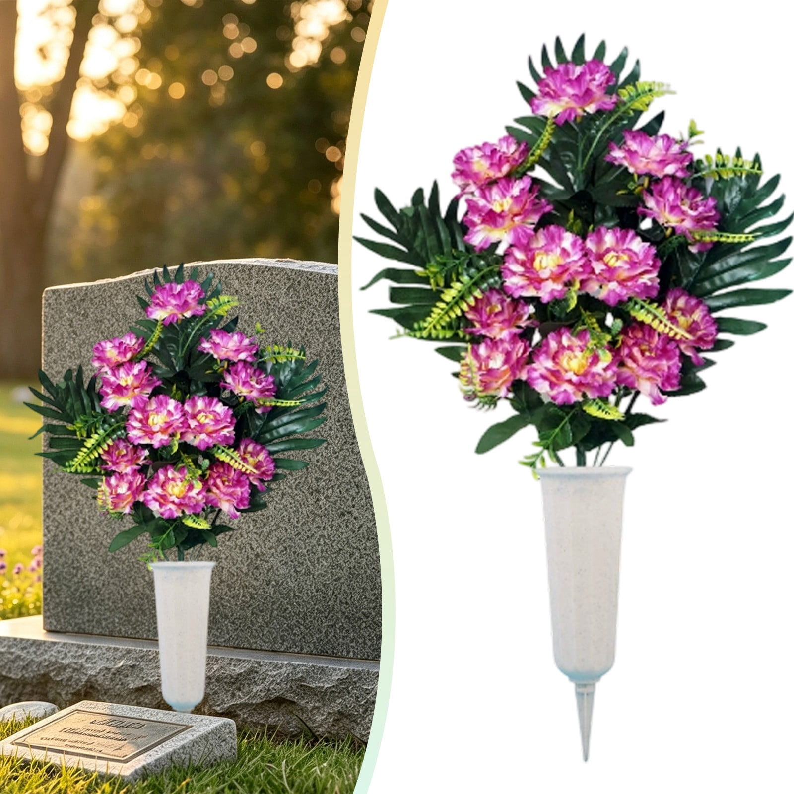 1 Piece Rose Color 12 Head Artificial Persian Daisy Stems, Warm Tone ...
