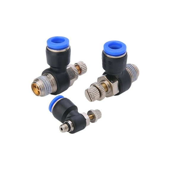 1 Piece SL Series Male Thread Plastic Brass Pneumatic Parts Throttle ...
