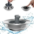 1 Piece Stainless Steel 3 In 1 Kitchen Sink Drain Strainer Pop Up ...
