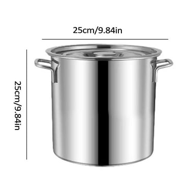 Walchoice 4 Quart Stockpot with Lid, Stainless Steel Pasta Pot, Heat ...