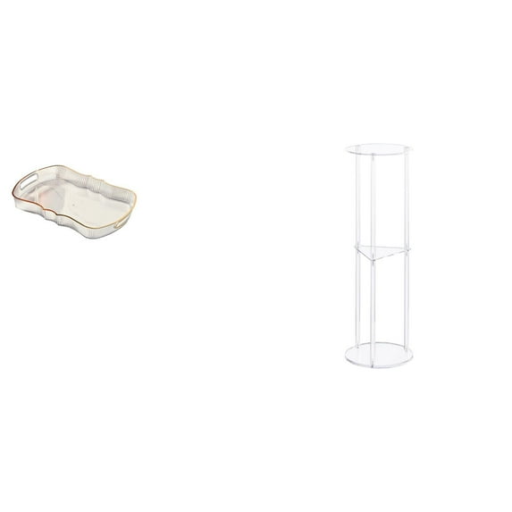 1 Piece Storage Tray Kitchen Fruit Dessert Tray Clear Acrylic Side ...