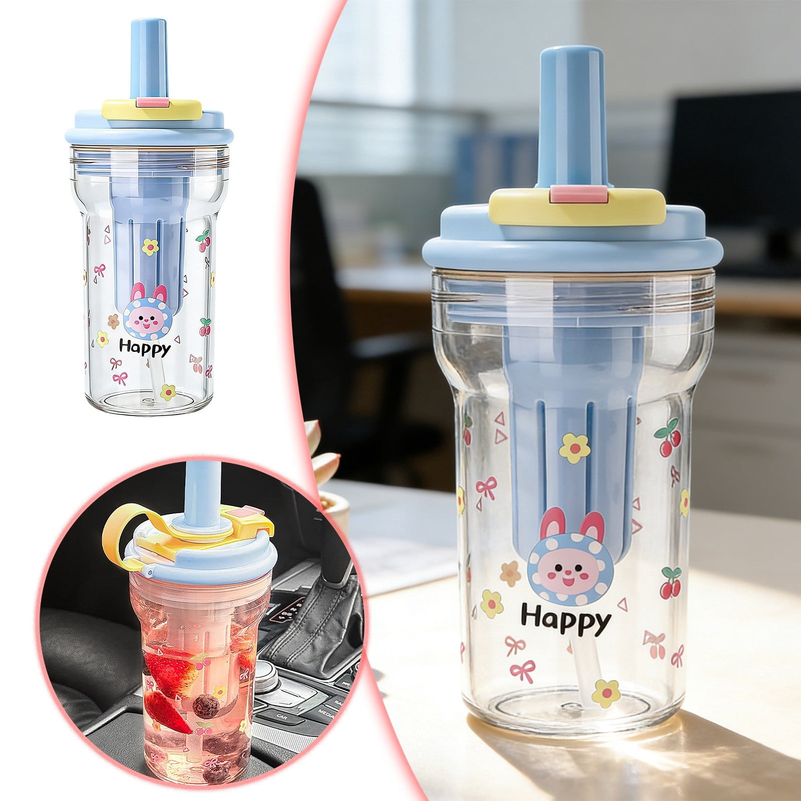 1 Piece Summer Cup Easy To Clean Water Cup For Toddlers Outdoor Travel ...