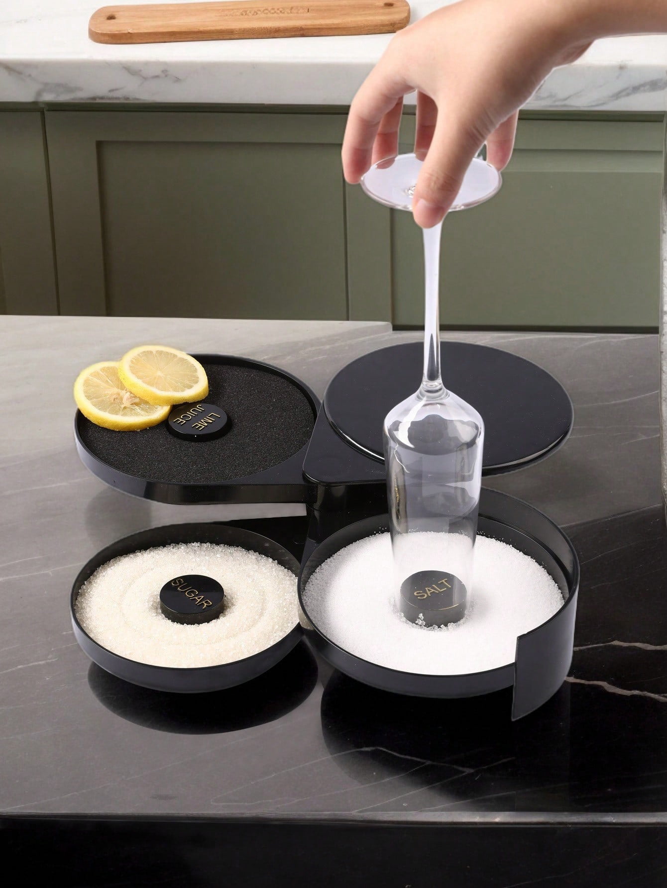 1 Piece Of Three-Layer Plastic Salt Edge Box, Bar Seasoning Box, Sugar ...