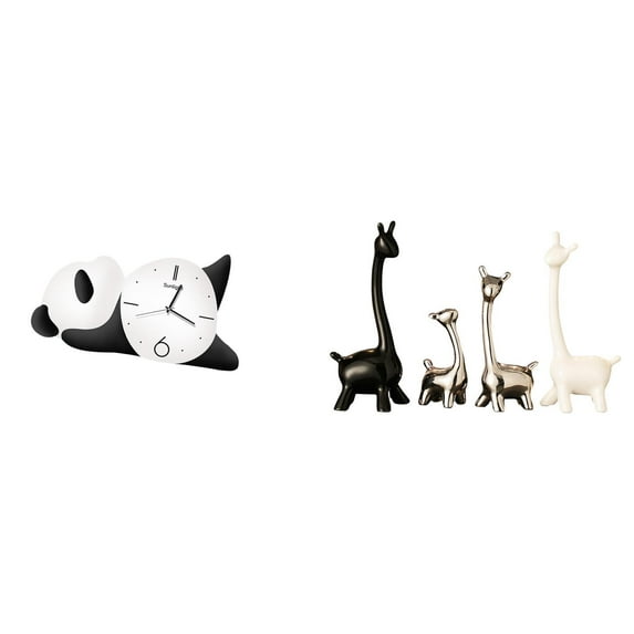 1 Piece Wall Clock Panda Giraffe Ceramic Ornament Modern Design for ...
