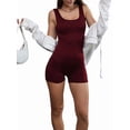 1 Piece Workout Jumpsuits for Women Backless Tummy Control Sleeveless ...