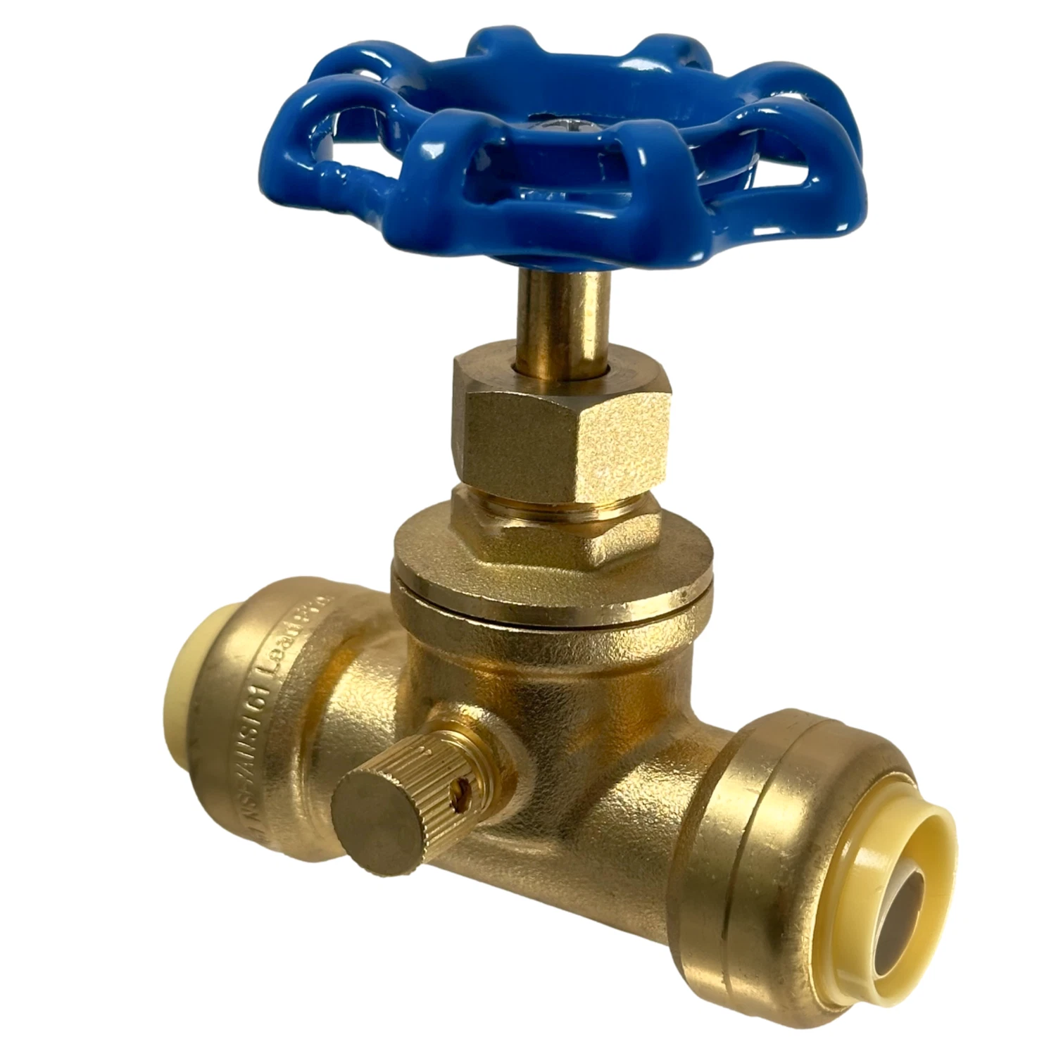 1 Piece Xfitting 1/2 Push Fit Gate Valve With Drain And Vent, 2-5-1=1 ...