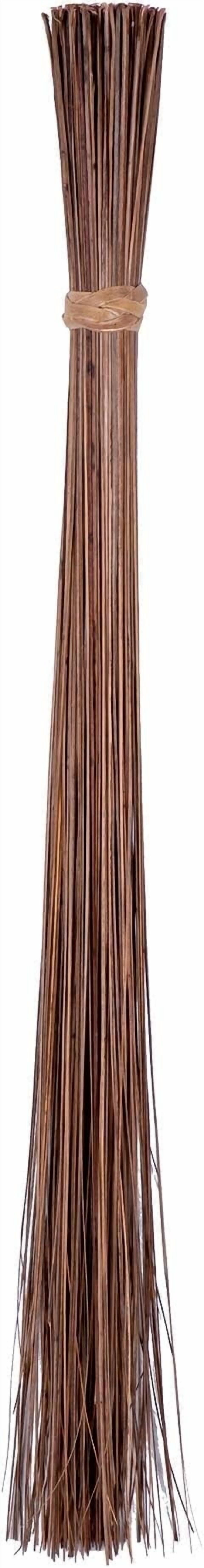 SN SKENNOVA Coconut Leaf Stick Broom, 32-Inch Handmade Outdoor Sweeper ...