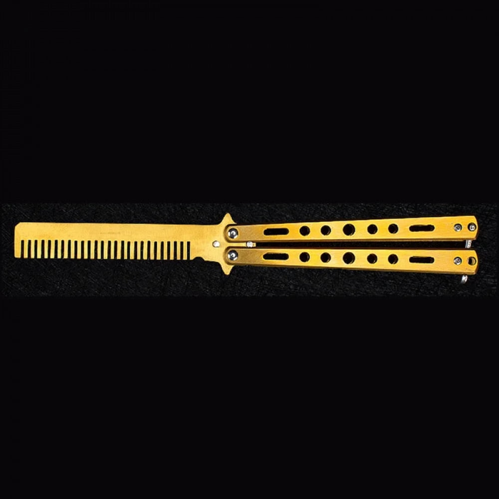 1 Piece of Swing Comb Stainless Steel Folding Butterfly Comb Novice ...