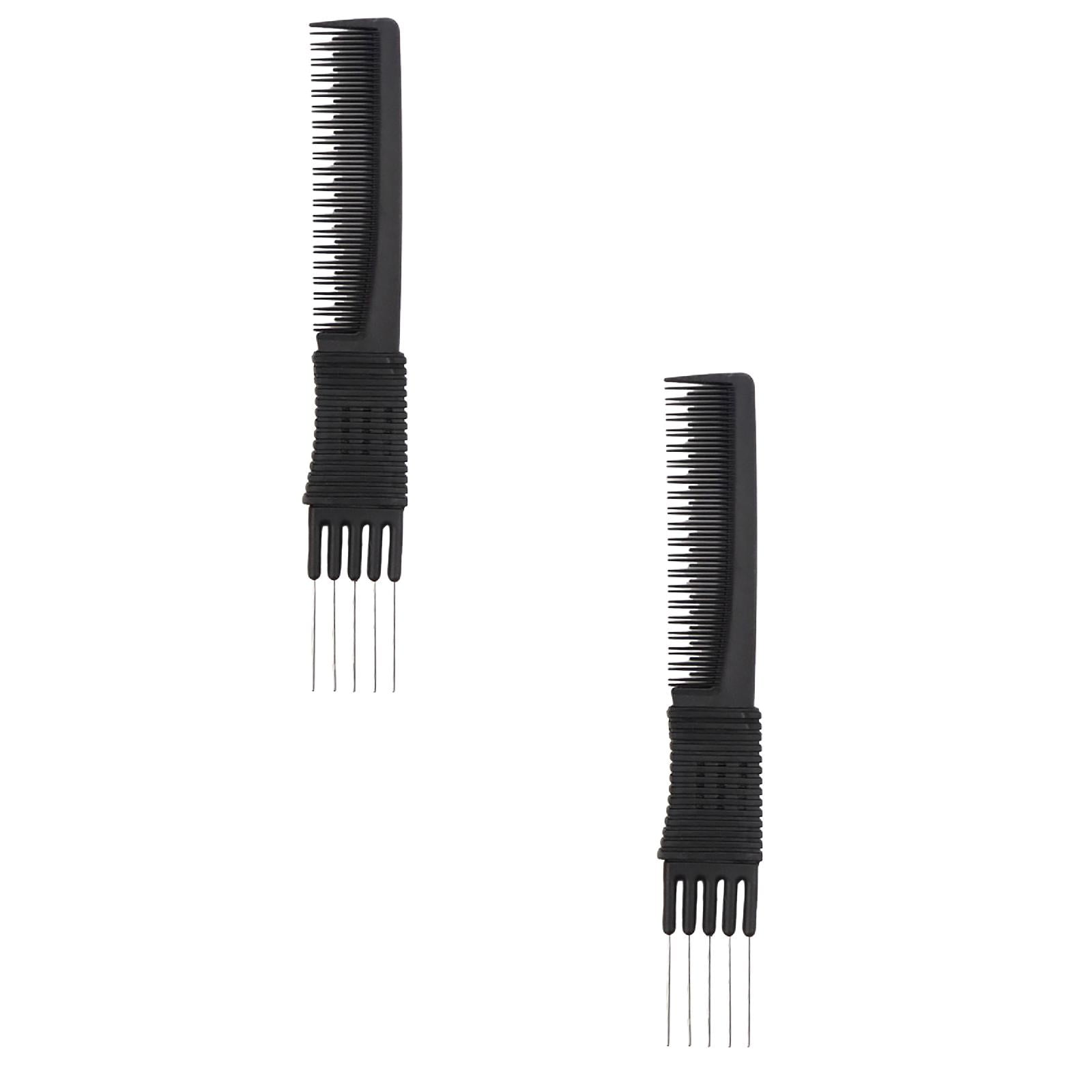 2 Pieces Metal Hair Pick Lift Hair Pick Salon Teasing Back Combs Pink ...