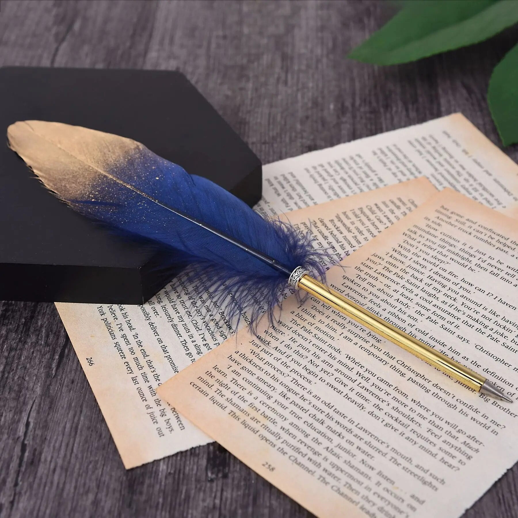 1 Pieces Stationery Cute Feather Ballpoint Pen Pretty Personality ...