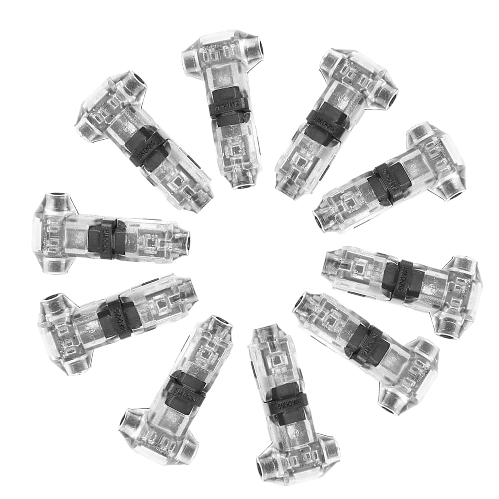 1 Pin Wiring Connectors Type Wire Splicers Split Practical Electric Terminals Nylon 10 Pcs