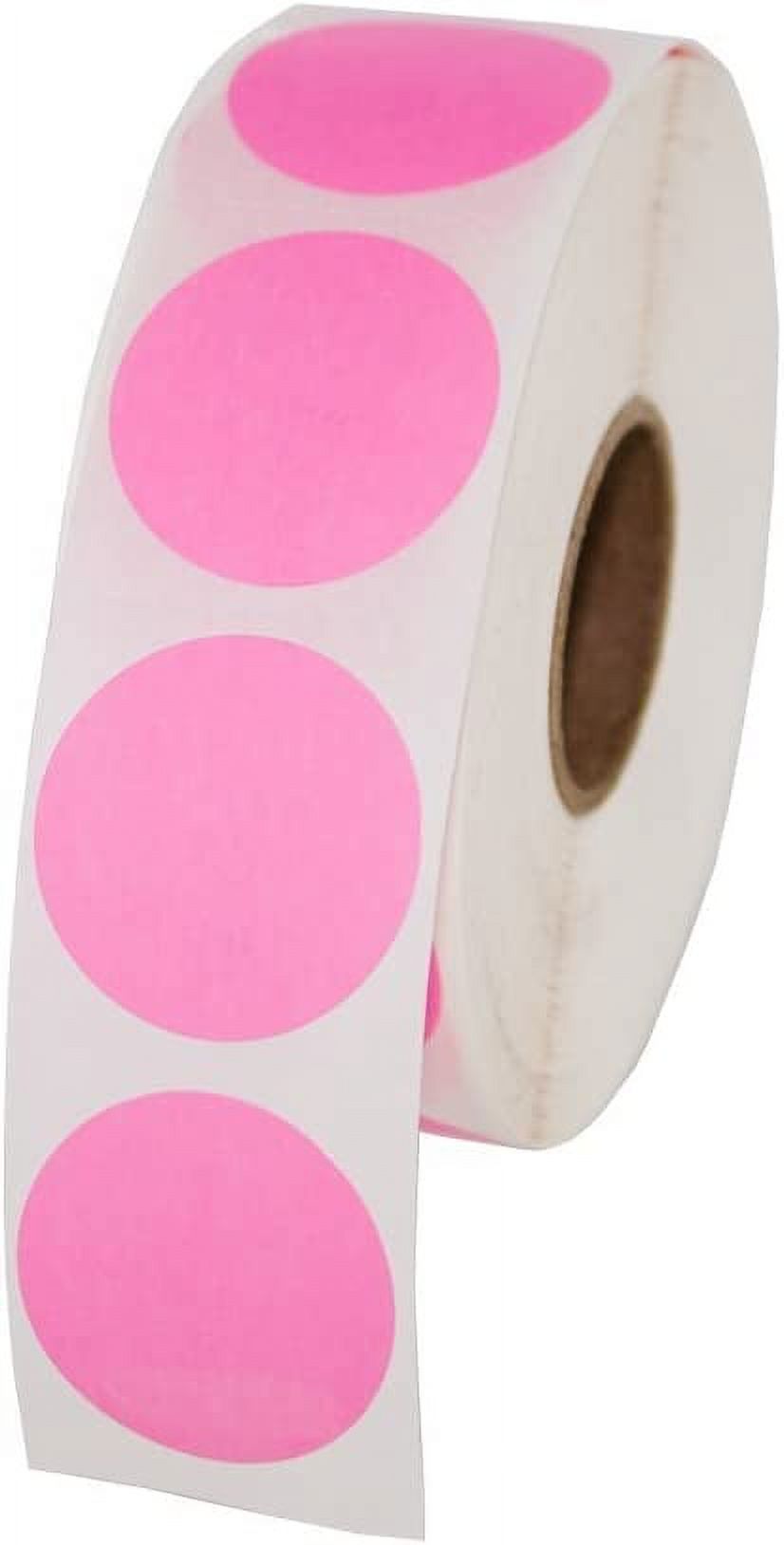 | 1" Pink Inventory Dot Labels (500 Stickers Per Roll) - Walmart.com