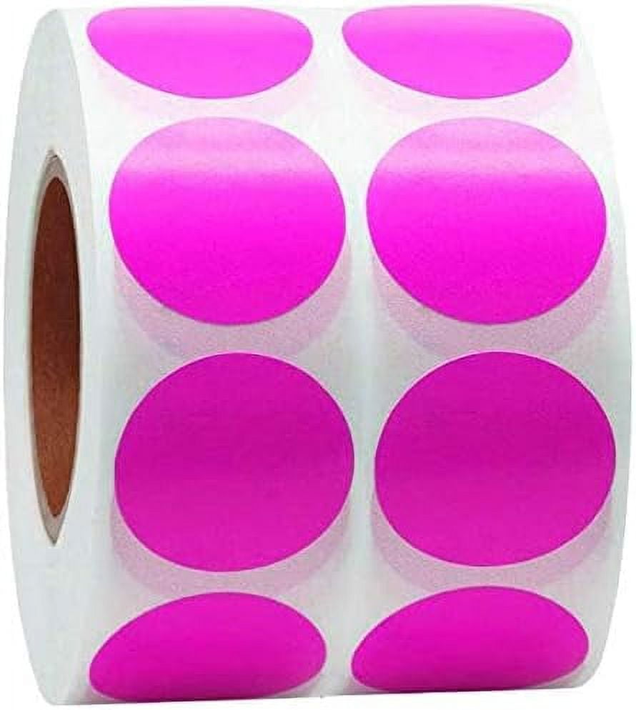 1" Pink Round Color Coding Inventory Labeling Dot Labels,Dot Stickers ...