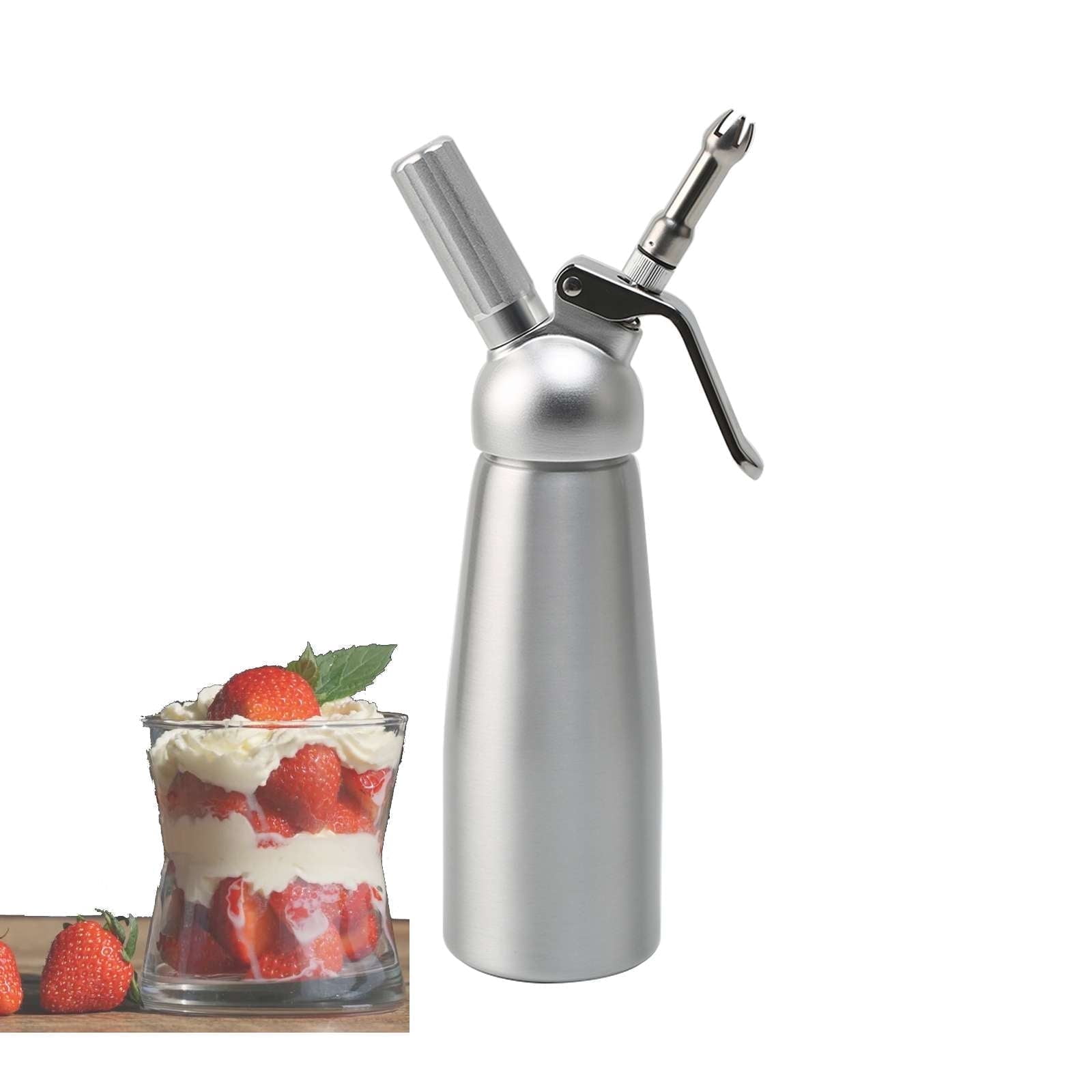 1 Pint Whipped Cream Dispenser, Aluminum Whipped Cream Maker Canister ...