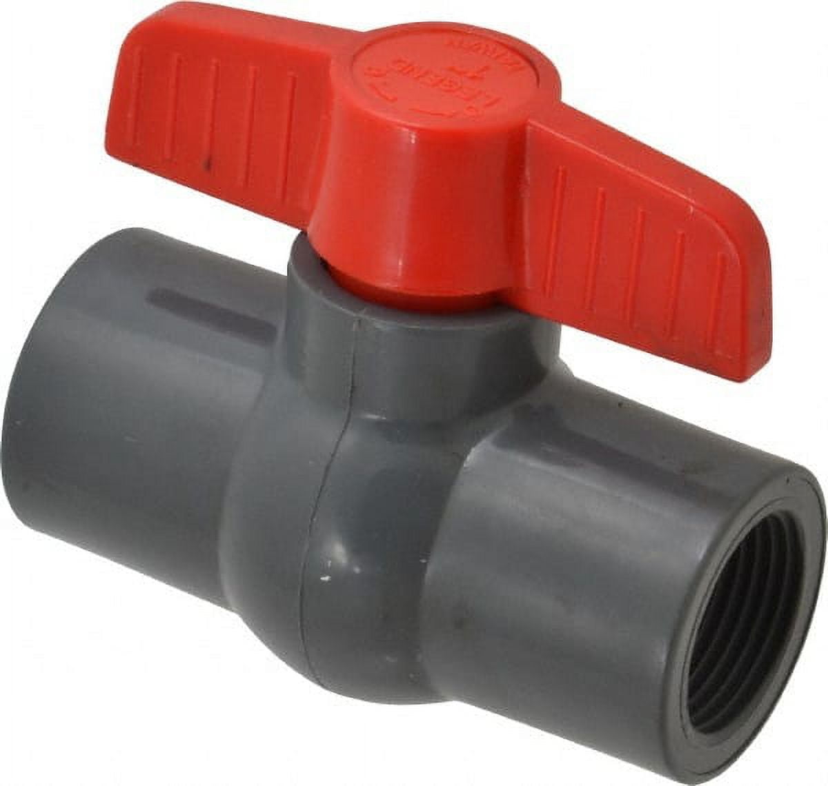 Legend Valve 1" Pipe, Full Port, PVC Miniature Ball Valve Inline - One ...