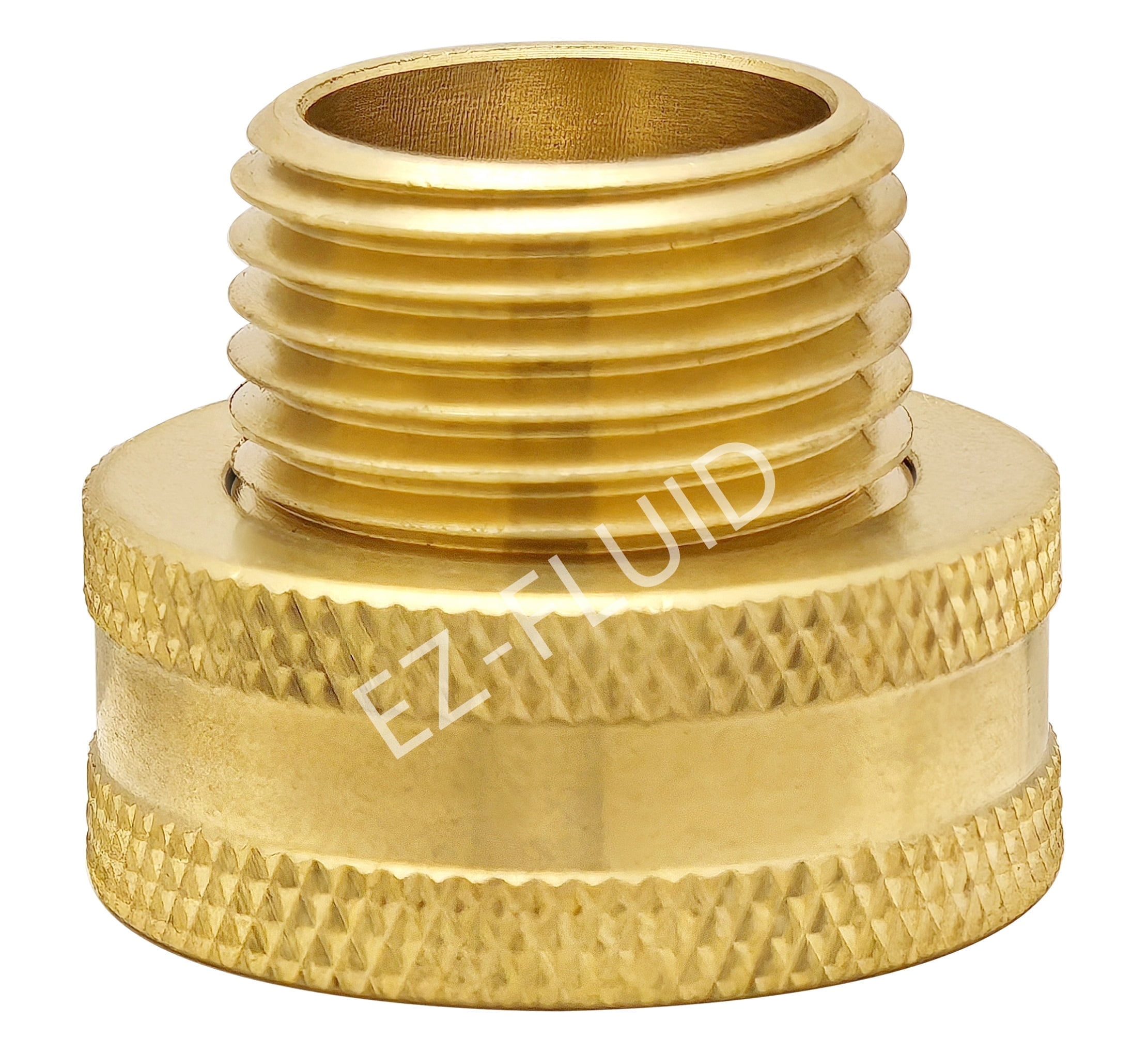 (1-Pk) EZ-FLuid 3/4" FHT X 1/2"MIP Swive Female Garden Hose Adapter ...