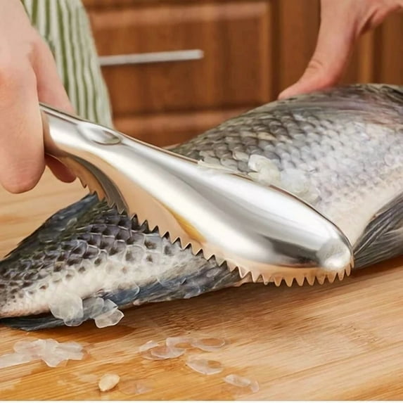 1 Pk Fish Scale Remover Stainless Steel Scaler Cleaner Home Kitchen ...