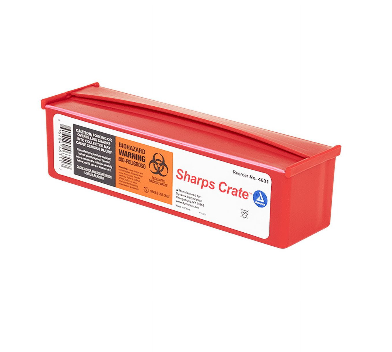 1/Pk Sharps Crate Container Safe Disposal of Waste and Needles ...