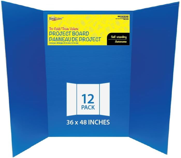 1-Ply Corrugated Tri-fold Project Display Board 36" x 48", Exhibition ...
