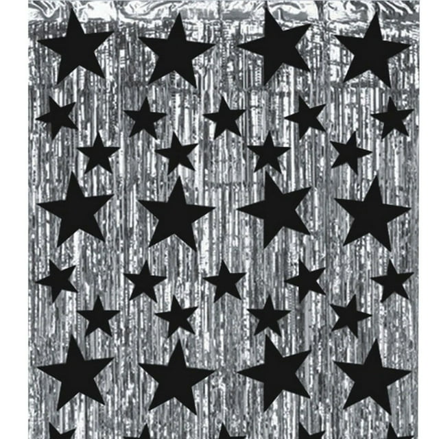Metallic Star Party Curtain - Walmart.com