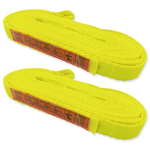 1-Ply Webbing Sling 1”x 20ft Lifting Straps 2Pack Heavy Duty Web Strap ...