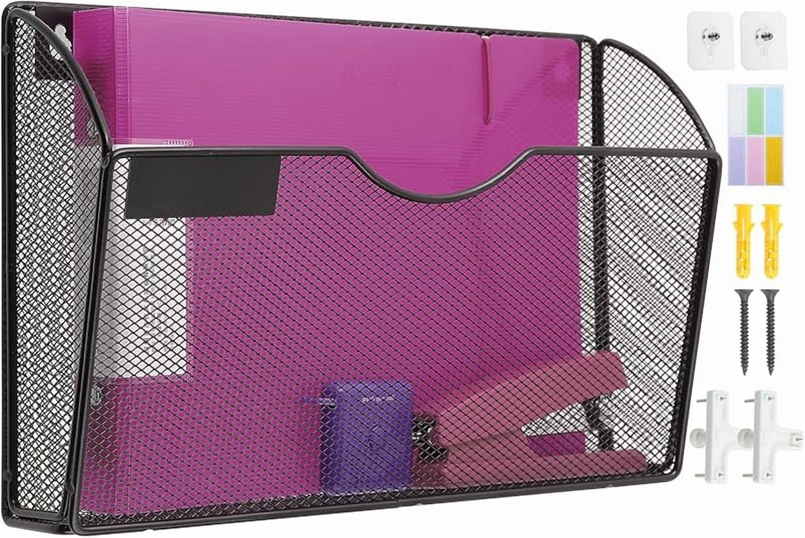 1 Pocket Mesh Wall File Holder Organizer Office Hanging File Folder ...