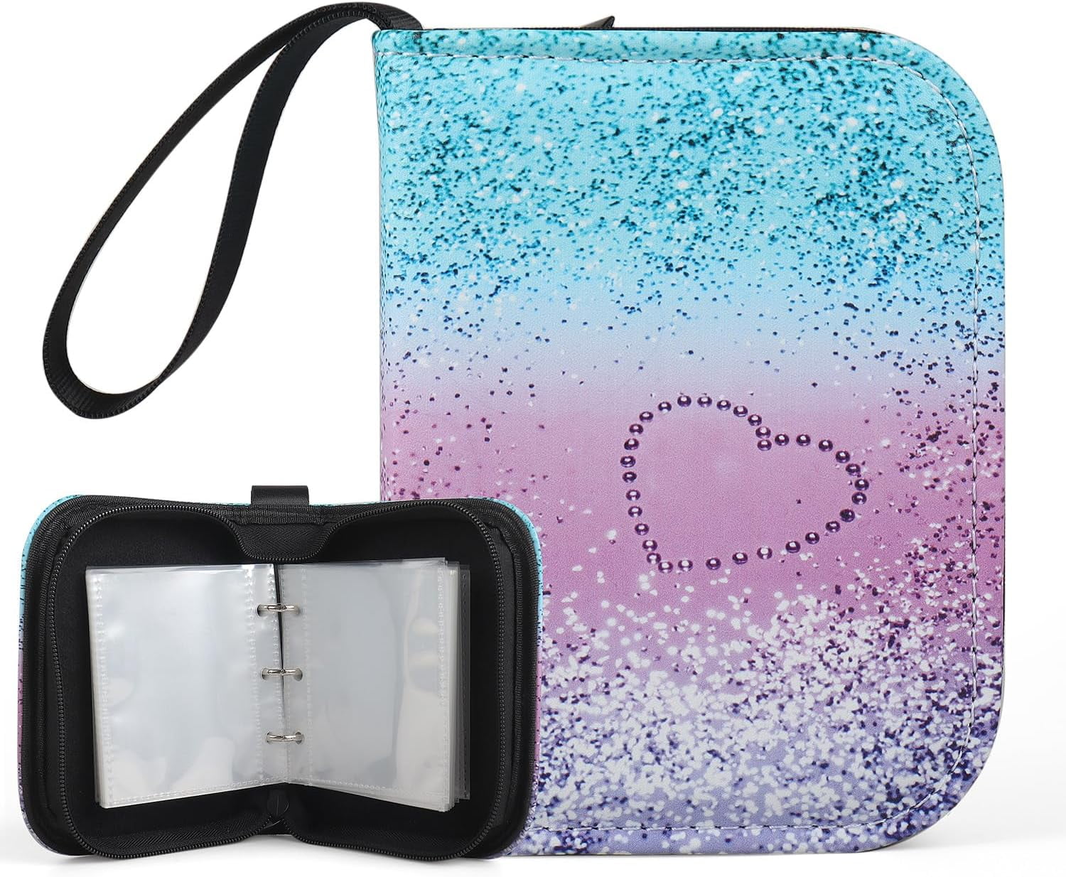 1 Pocket Trading Card Binder for 80 Cards, Rainbow Pattern - Walmart.com