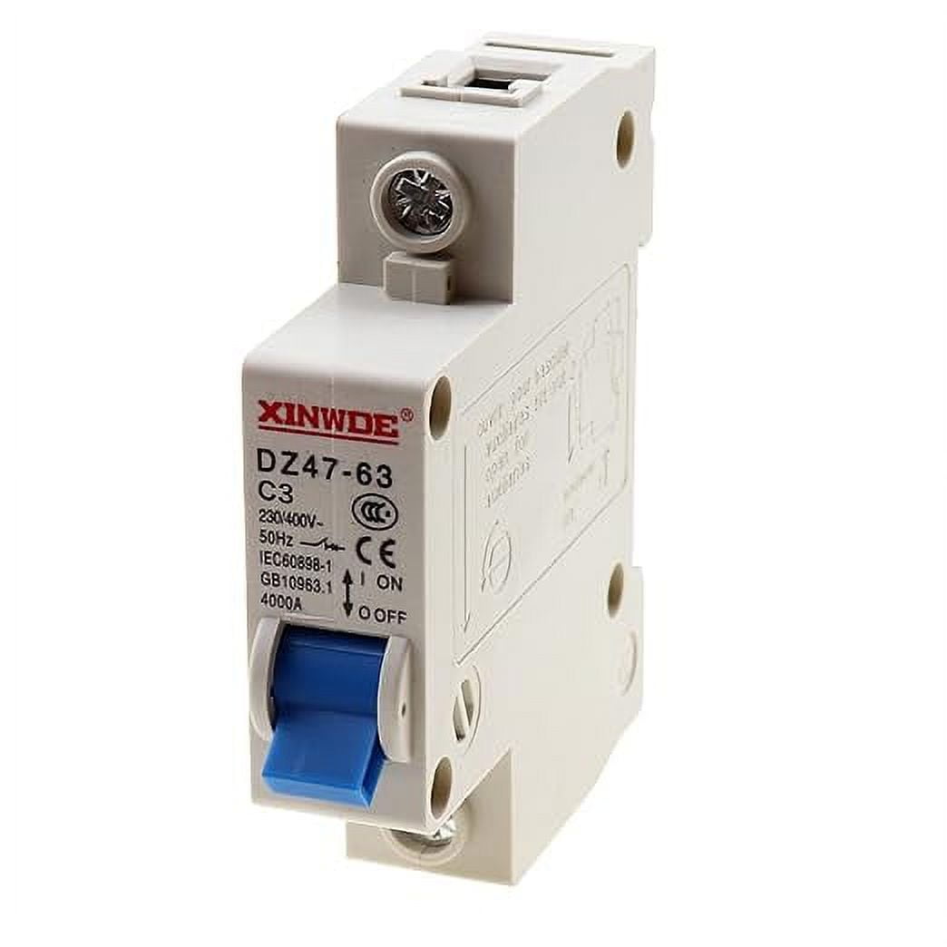 1 Pole 230/400V Low-Voltage Miniature Circuit Breaker 3A Din Rail Mount ...
