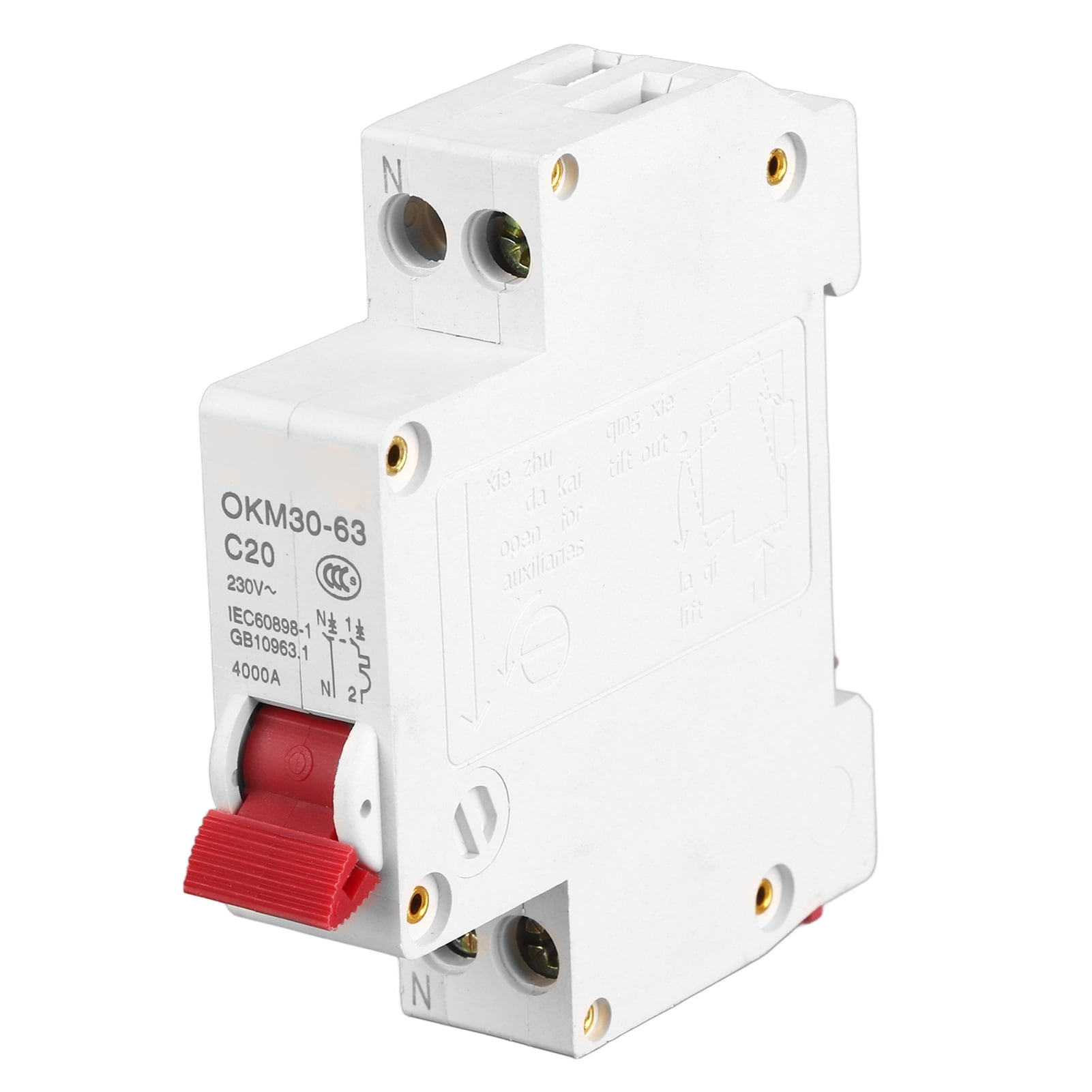 1 Pole 230V Miniature Circuit Breaker Low Pressure Air Switch Single ...