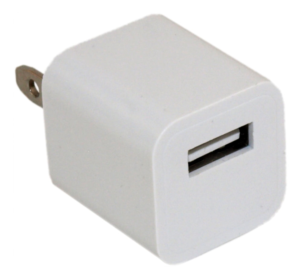 1 Port 110v/5v USB 1000mA Charger, Discrete, White - Walmart.com