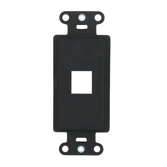 Legrand-On-Q WP3411-BK Keystone Decorator Insert Wall-Plate, 1-Port ...