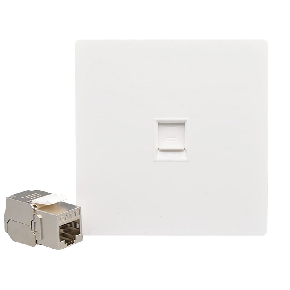 1 Port Gigabit Network Socket, Ethernet RJ45 LAN Cable Faceplate ...