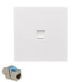 1 Port Gigabit Network Socket, Ethernet RJ45 LAN Cable Faceplate ...