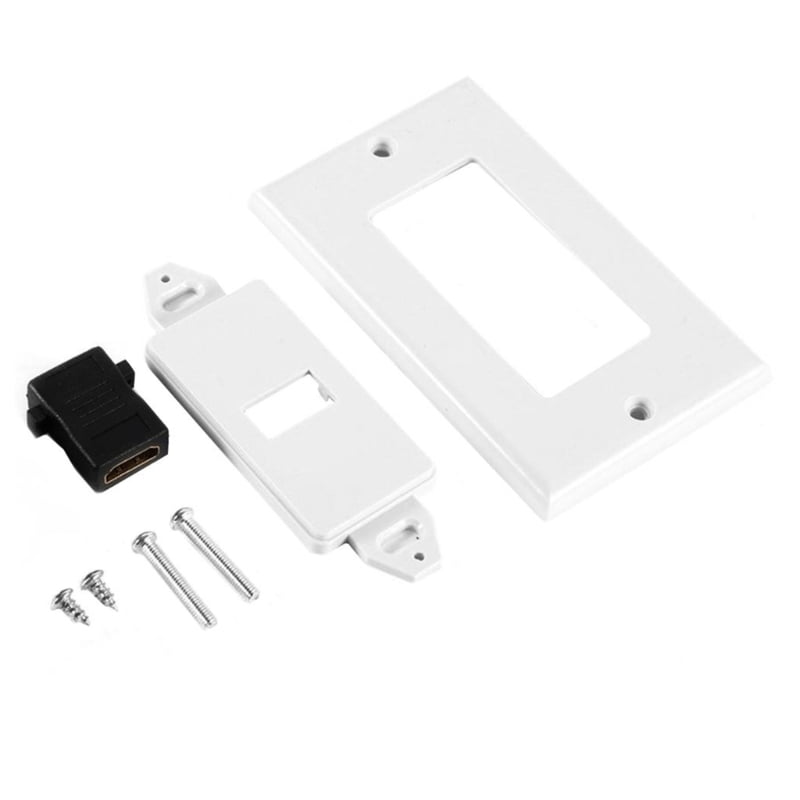 1 Port HDMI-compatible Wall Plate Wall Plug for Home Cinema and ...