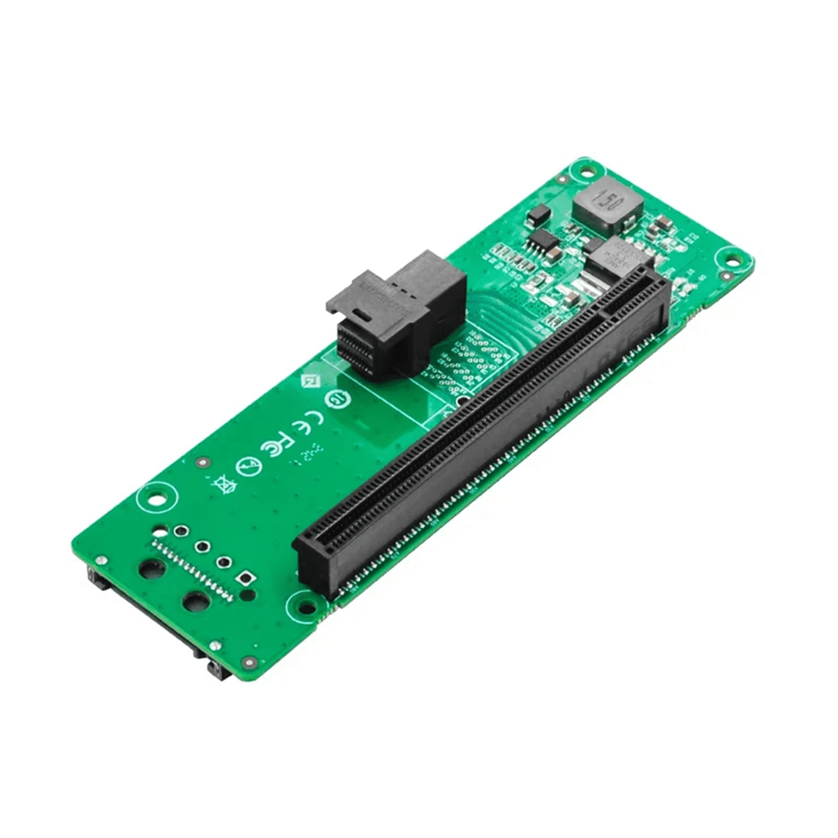1 Port PCIe Slot Expansion Card SFF-8643 To PCIe X16 Slot Adapter ...