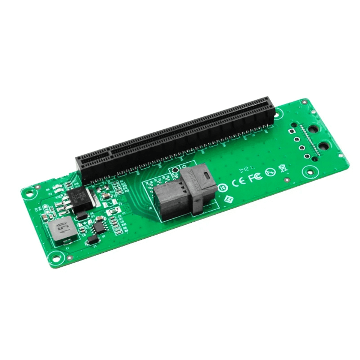 1 Port PCIe Slot Expansion Card SFF-8643 to PCIe X16 Slot Adapter with ...