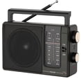 1 Portable AM FM Radio with Large , AC Plug-in or Operated, Telescopic ...