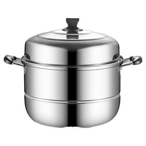 Cook N Home Double Boiler Pan, Stainless Steel, 2-Quart, with Glass Lid ...