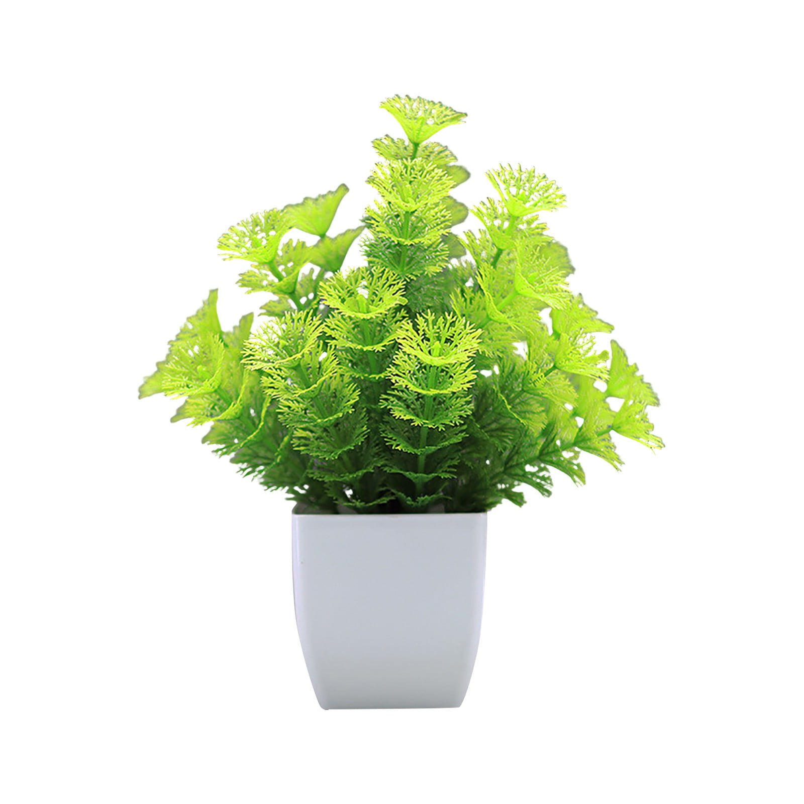 1 Pot Small Fake Plant Flowerpot Artificial Plastic Eucalyptus Plant ...