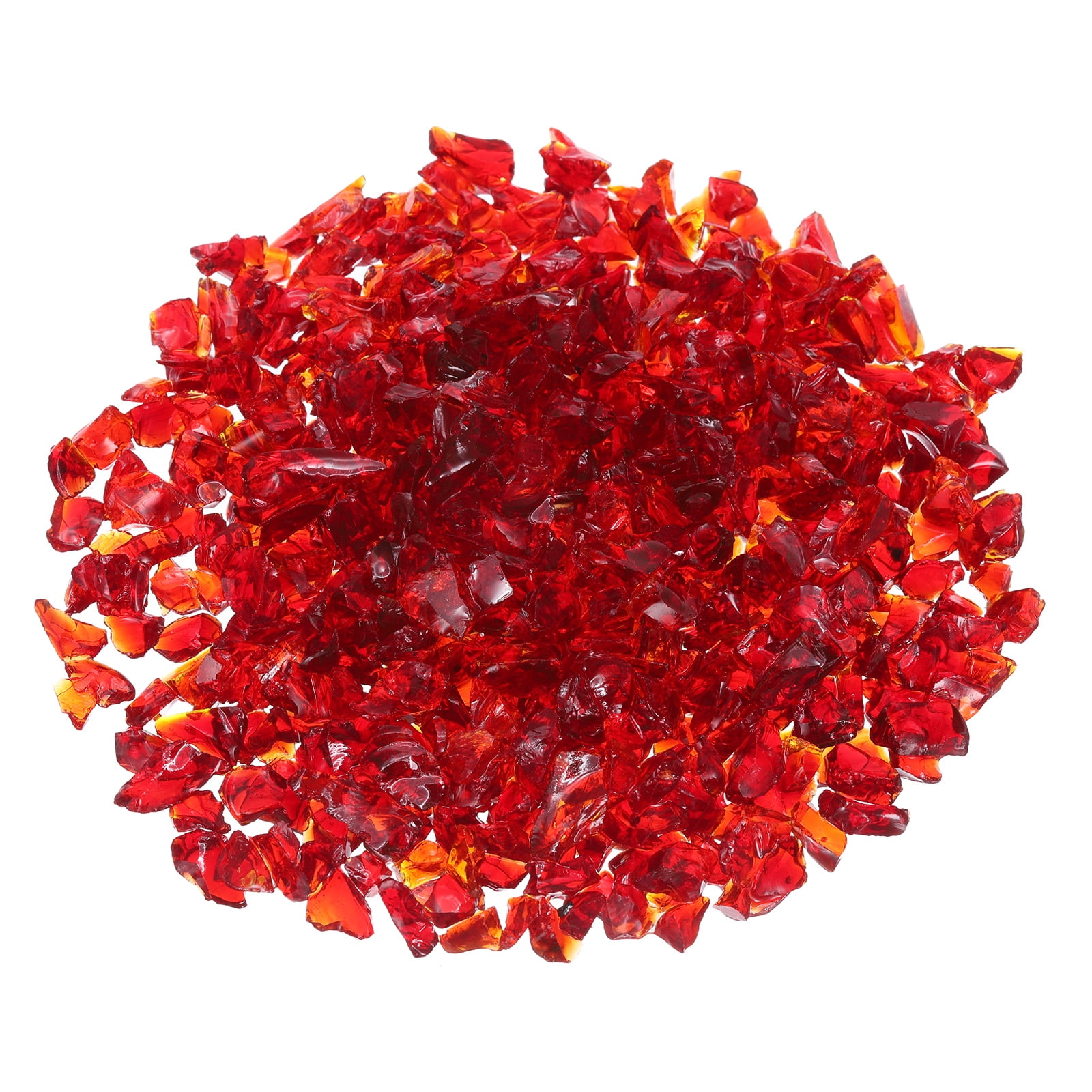 1 Pound Fire Glass Stone, 6-9mm Reflective Fire Pit Glass Rock for ...